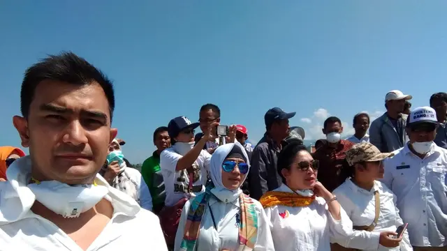 Bareng Titiek Soeharto, Shandy Syarif Kunjungi Palu - ShowBiz Liputan6.com