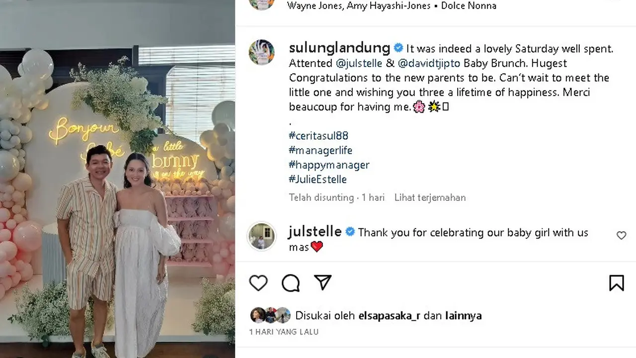 5 Potret Julie Estelle Gelar Baby Shower Kehamilan Pertama, Aura ...