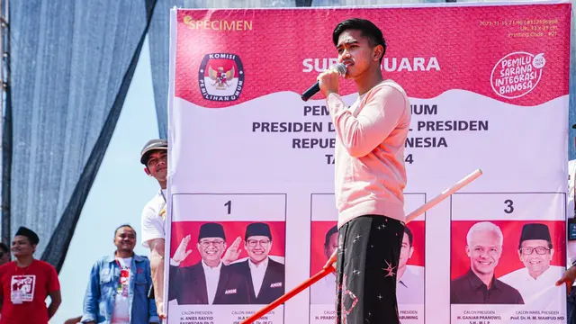 Kampanye Akbar Di Tuban Kaesang Coblos ‘lambene Mas Gibran Pemilu