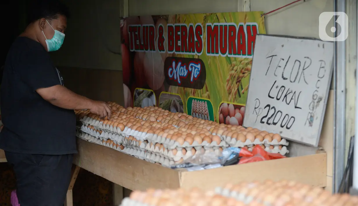 FOTO: Harga Telur Turun di Momen Libur Panjang - Foto Liputan6.com