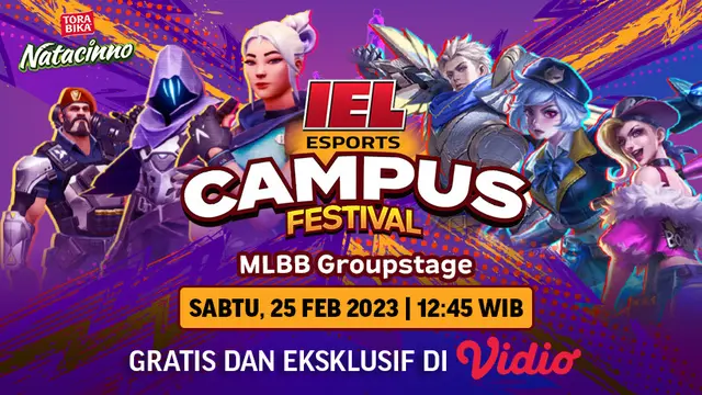 Eksklusif di Vidio, Live Streaming IEL Campus Fest 2023 Group Stage Mobile Legends Bang-Bang ...