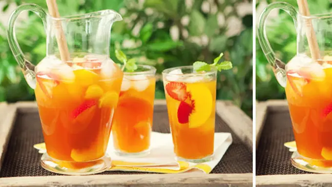 Floating Lemon Strawberry Iced Tea - Lifestyle Fimela.com