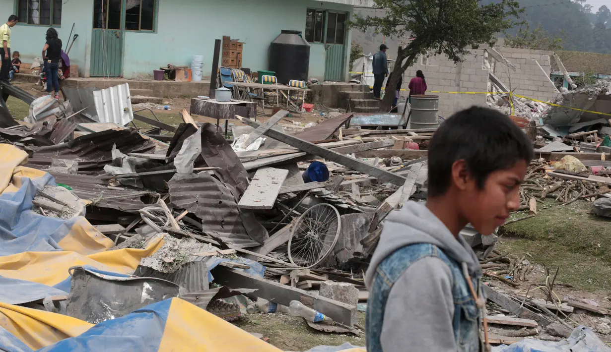 Gudang Kembang Api Meledak di Meksiko, 11 Anak Tewas - Foto Liputan6.com