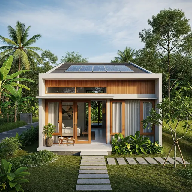 7 Model Rumah Murah Tapi Elegan dengan Atap Datar 2025 di Kampung ...