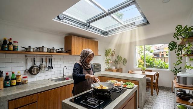 9 Inspirasi Atap Dapur Terbuka Agar Dapur Tidak Pengap, Renovasi Murah ...