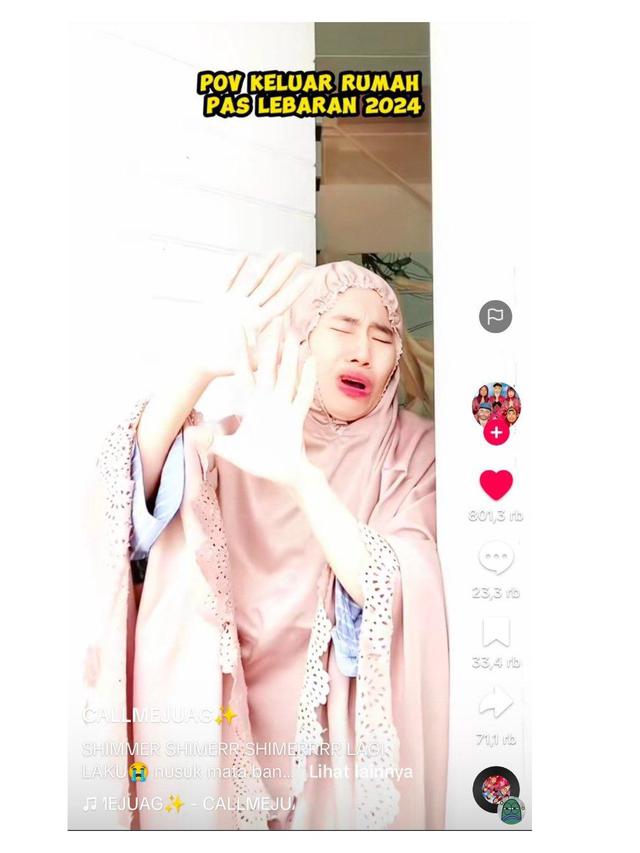 6 Meme Pakai Busana Bahan Shimmer ketika Lebaran Ini Kocak, Jadi Trend 2024