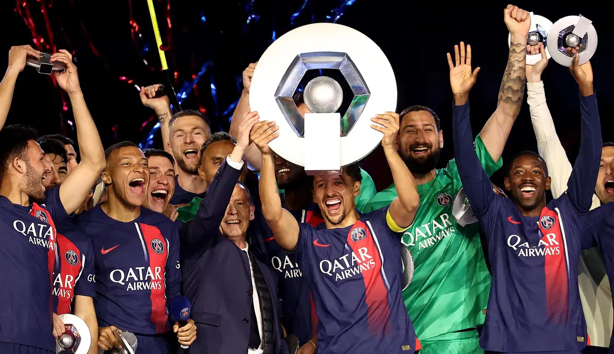 PSG Rayakan Gelar Juara Ligue 1 ke-12 dan Ketiga Secara Beruntun - Foto ...