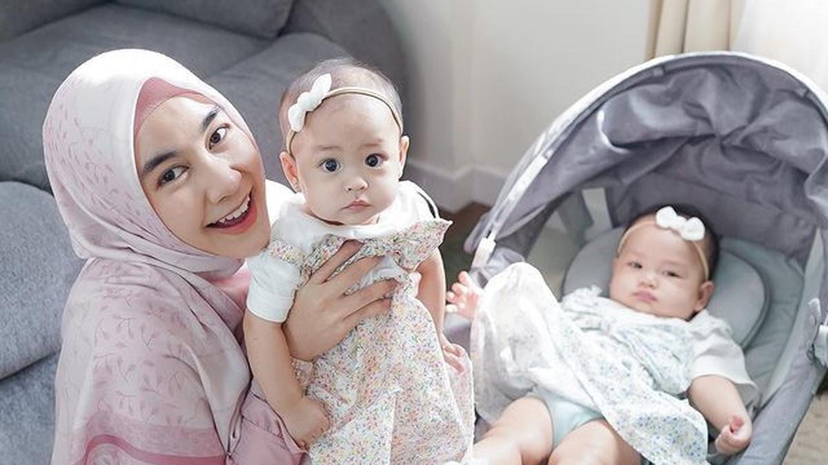10 Potret Anisa Rahma Momong Bayi Kembar, Ada Momen Romantis Bareng Suami