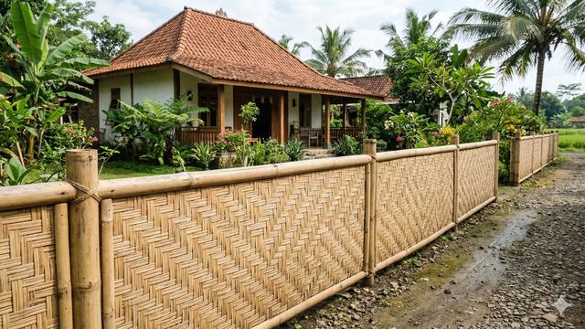 7 Ide Pagar Bambu Minimalis untuk Rumah Pedesaan yang Asri dan Hemat Biaya