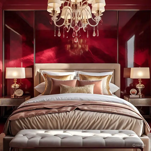 13 Inspirasi Cat Kamar Warna Merah yang Estetik dan Terlihat Mewah di ...