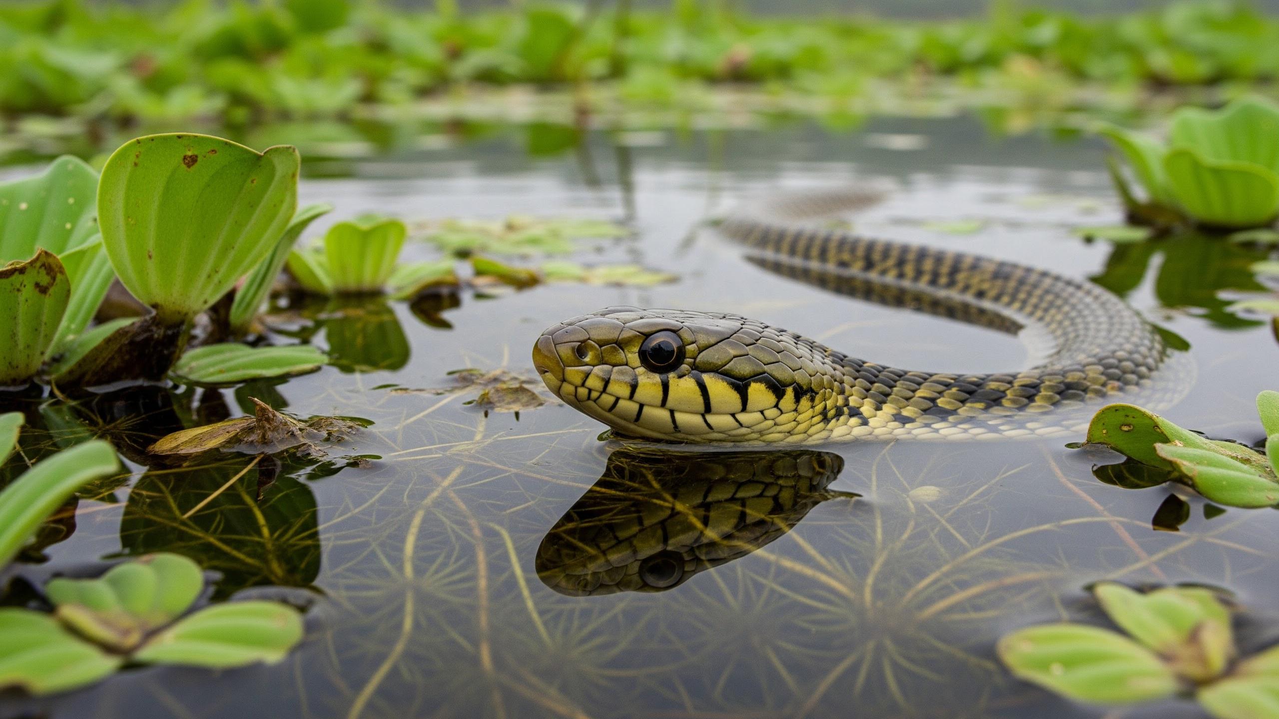 9 Jenis Ular yang Suka Sembunyi di Air, Adaptasi, Habitat, dan Fakta ...