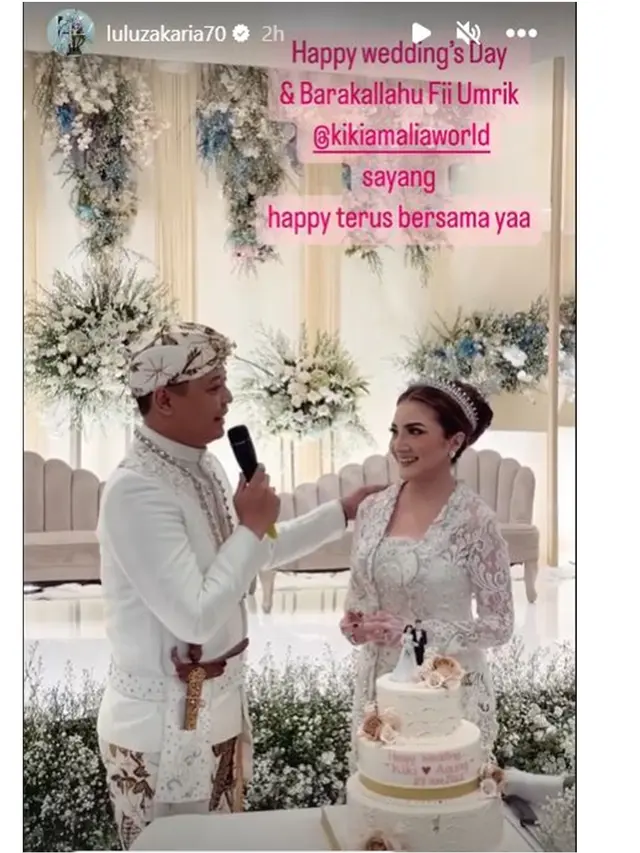 Resmi Menikah, Ini 6 Potret Kiki Amalia Jadi Pengantin di Hari Ulang Tahunnya - Hot Liputan6.com
