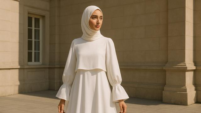 8 Model Gamis Putih Elegan, Jadi Inspirasi Cantik di Berbagai Acara
