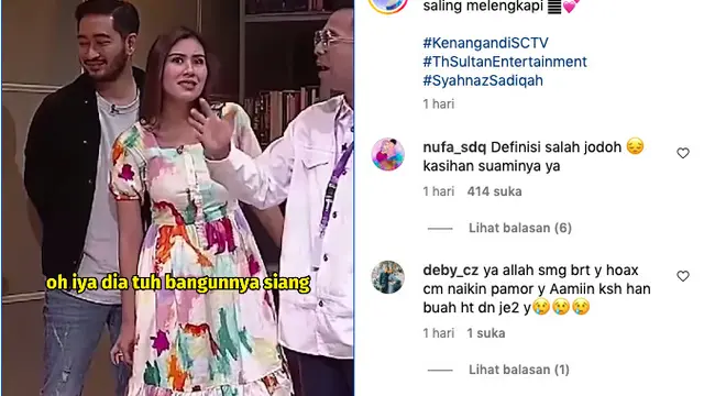 Raffi Ahmad Pernah Ledek Syahnaz Sadiqah Tipe Istri Tak Mau Bersih-Bersih Rumah, Bangun Siang ...