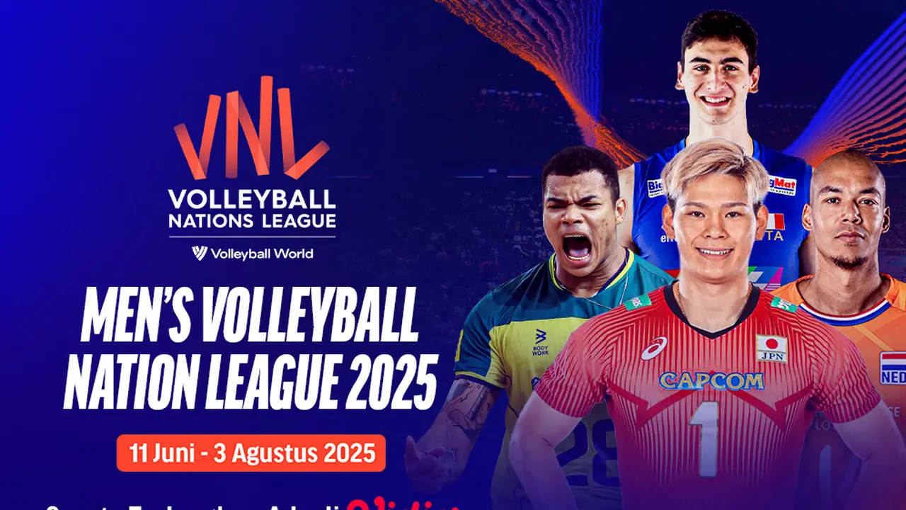 Catat! Jadwal Live Streaming VNL Men’s Volleyball Nation League 2025 di Vidio - Dunia Bola.com