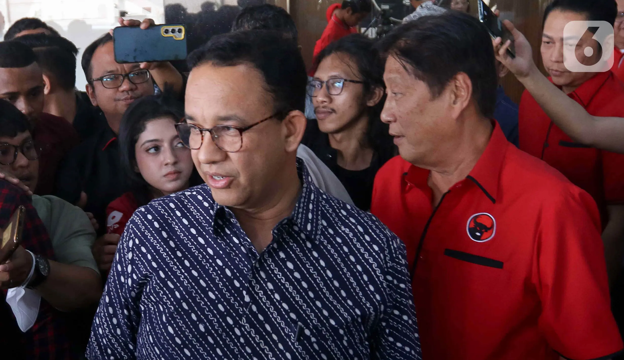 Anies Baswedan Kunjungi Kantor DPD PDIP Jakarta - Foto Liputan6.com