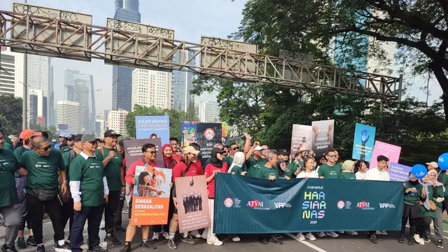 Serunya Fun Walk Harsiarnas 2025 di Area CFD Jakarta - News Liputan6.com