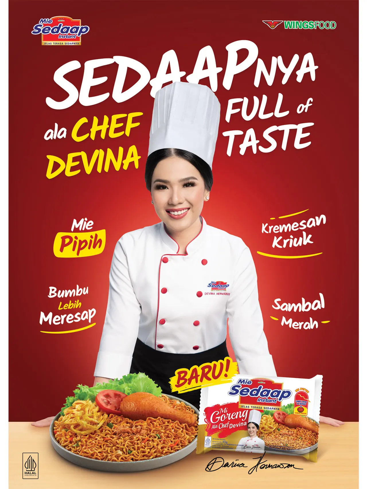 Mie Sedaap Varian Baru Hadirkan Kolaborasi Tersedaap Bareng Chef Devina ...
