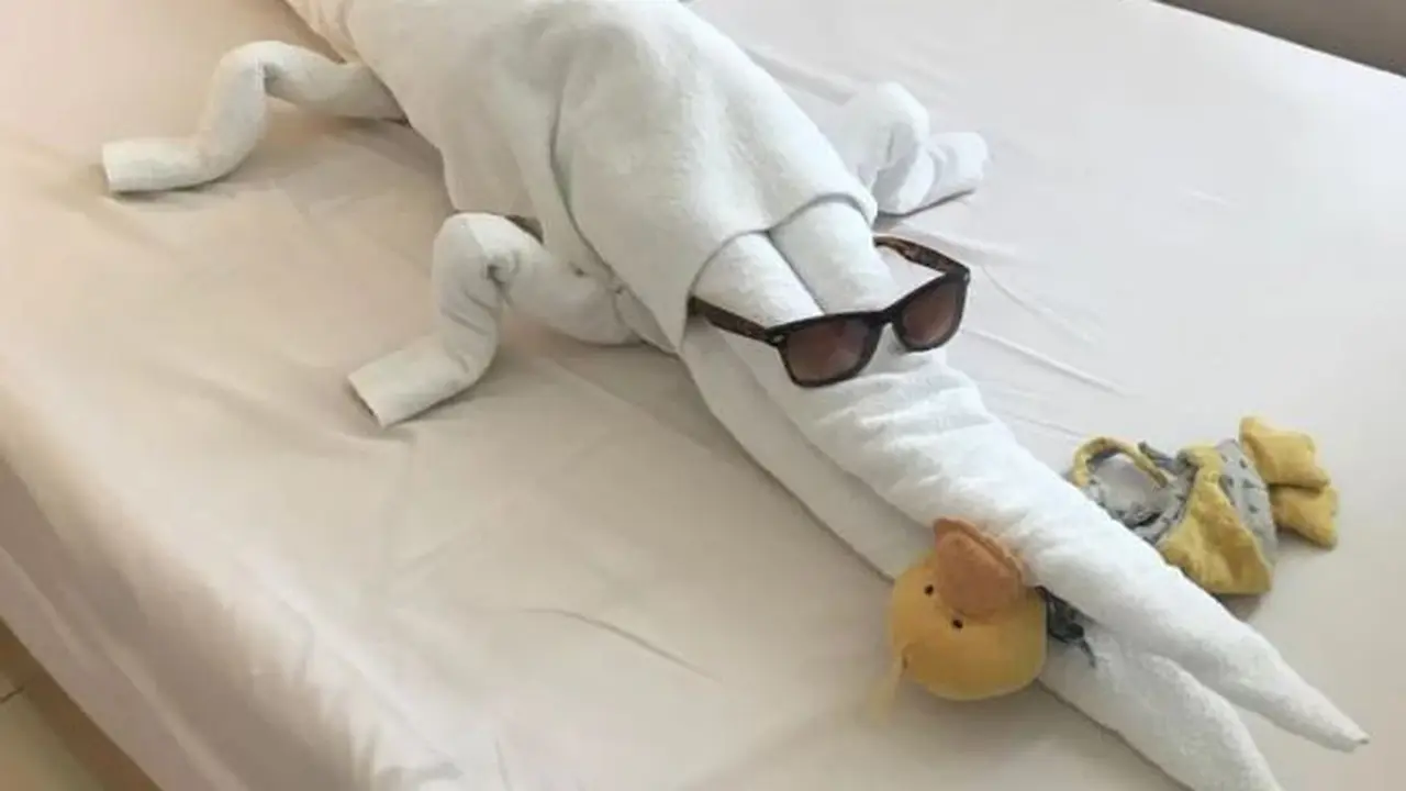 6 Potret Kreasi Handuk di Hotel Ini Unik Banget, Bentuknya Menggemaskan ...