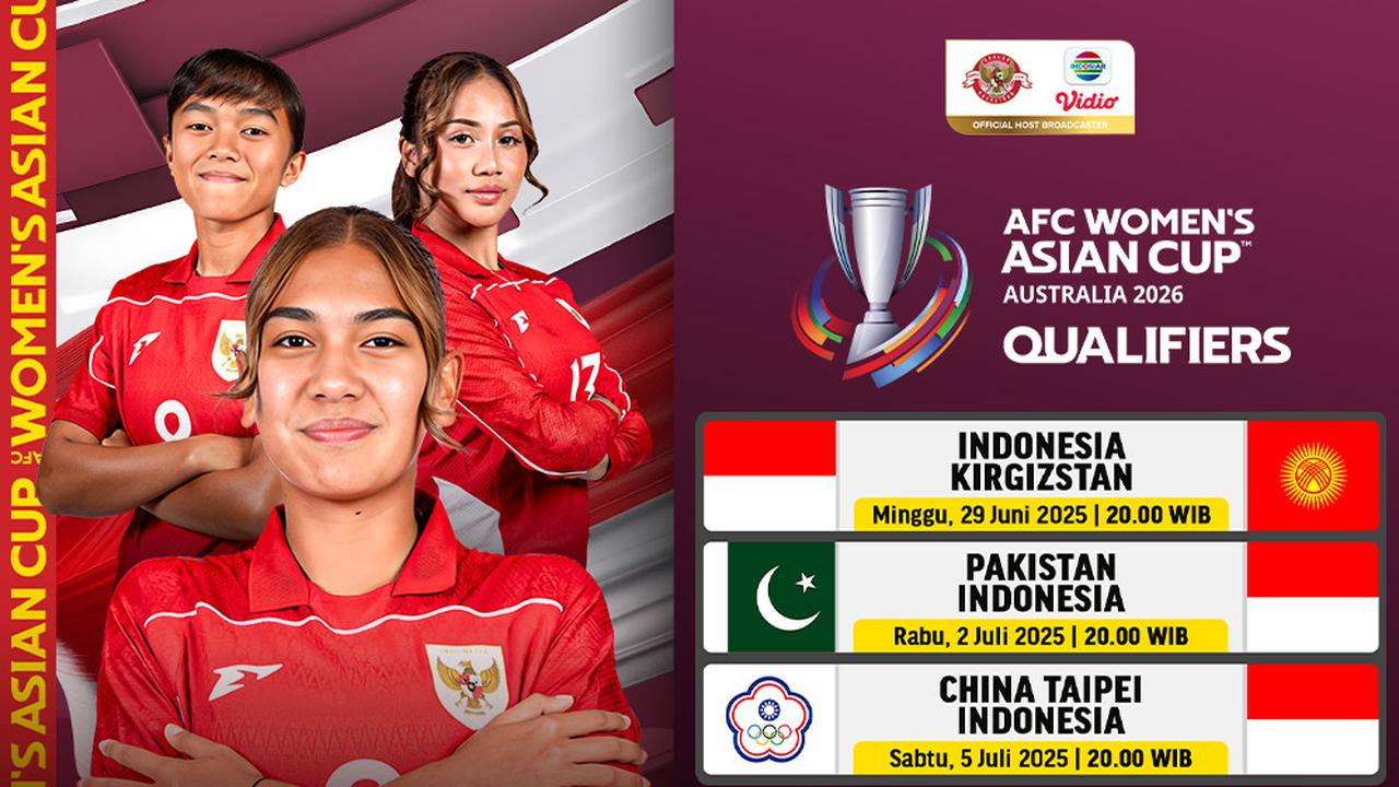 Jadwal Live Streaming Timnas Putri Indonesia pada Kualifikasi AFC Women’s Asian Cup 2026 di Vidio
