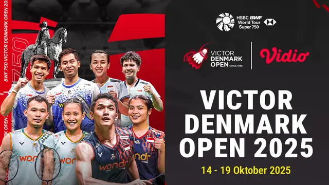Link Live Streaming Badminton Denmark Open 2025: Eksklusif di Vidio