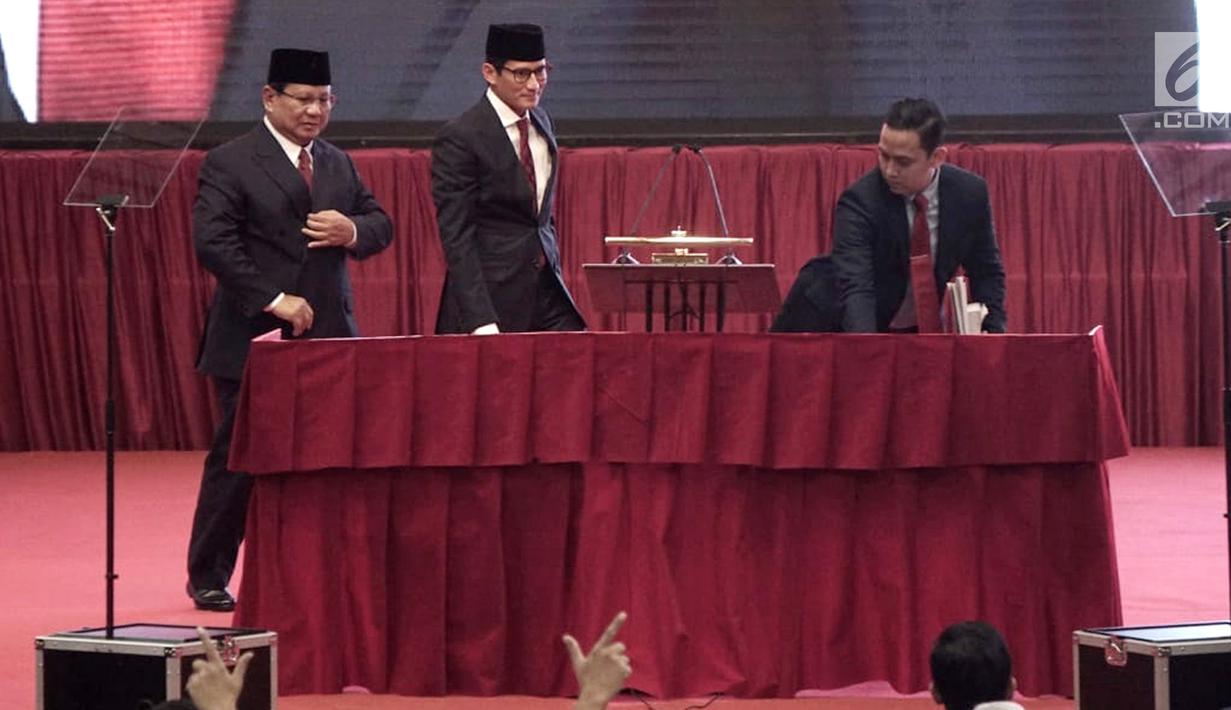 Foto Momen Pidato Kebangsaan Prabowo Sandi Indonesia Menang Foto