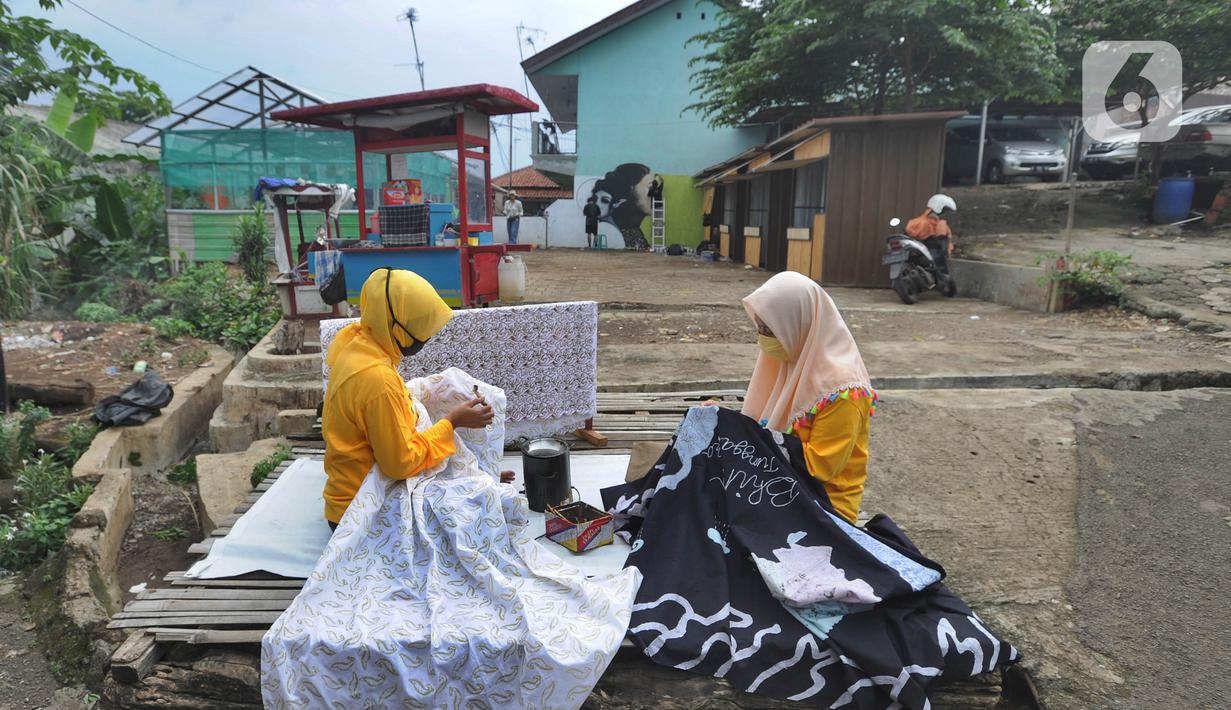 FOTO: Mural di Kampung Batik Cibuluh - Foto Liputan6.com