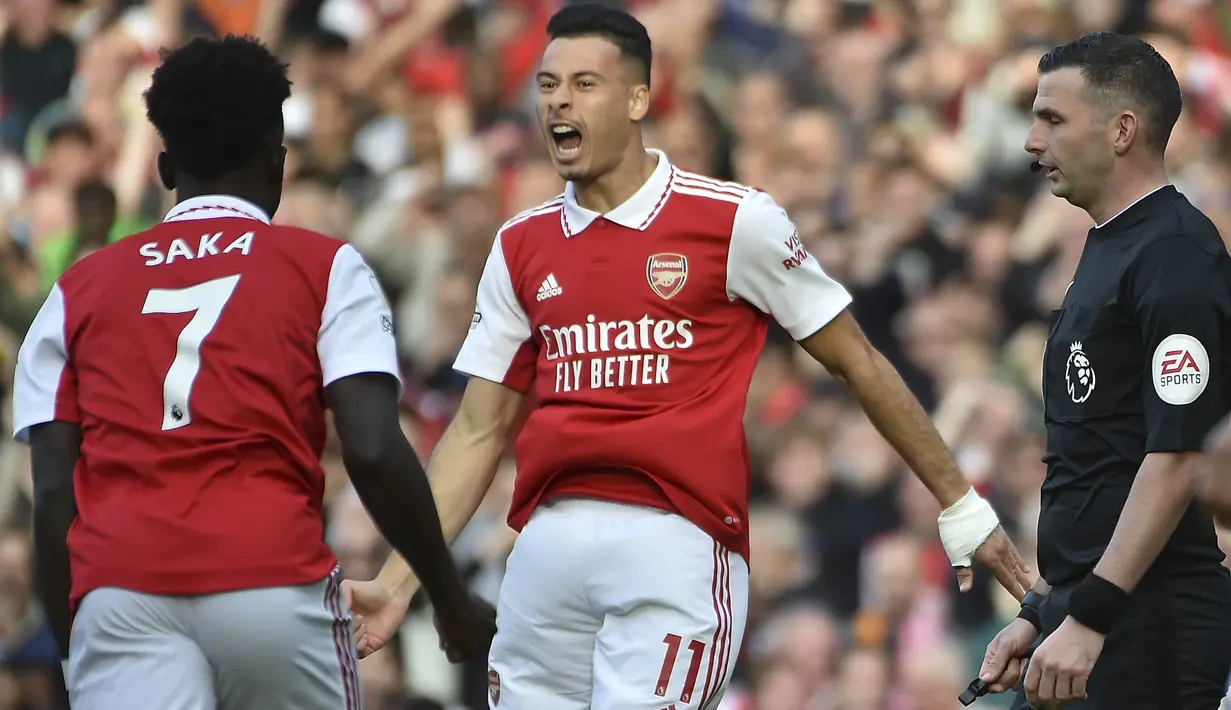 Bukayo Saka Dua Gol, Arsenal Bungkam Liverpool di Emirates - Foto ...