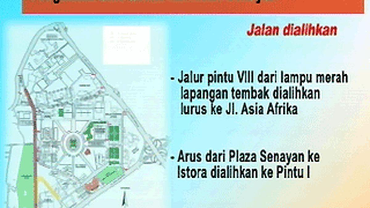 Inilah Rute Pengalihan dan Penutupan Kawasan Senayan