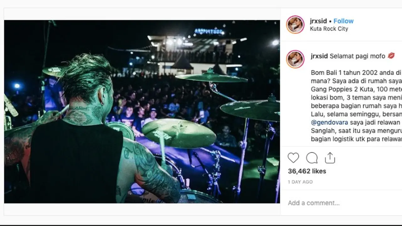 Akun Twitter Dibatasi, Jerinx SID Ingatkan Peristiwa Bom Bali - ShowBiz ...