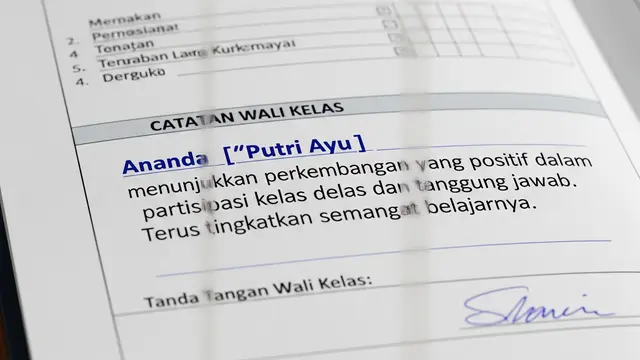 45 Contoh Catatan Wali Kelas dalam Rapor untuk Motivasi dan Evaluasi ...