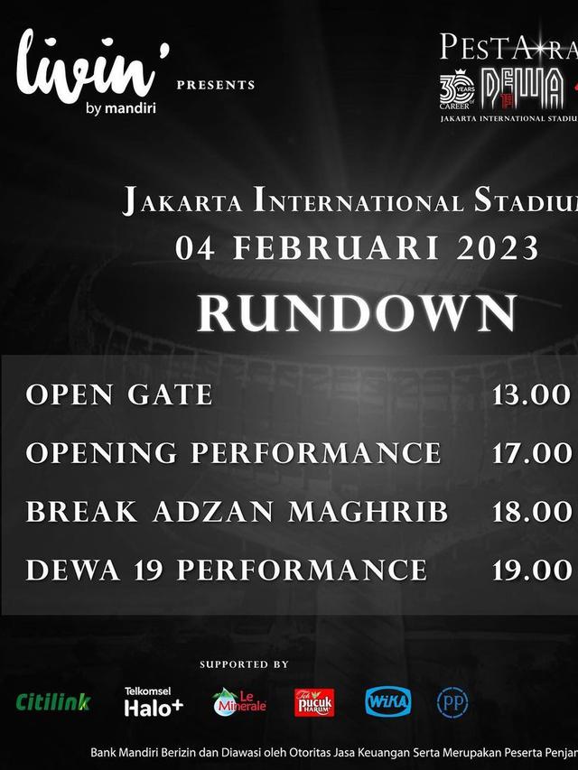 Siap-Siap, Ini Rundown Konser Pesta Rakyat 30 Years of Careers Dewa 19 ...