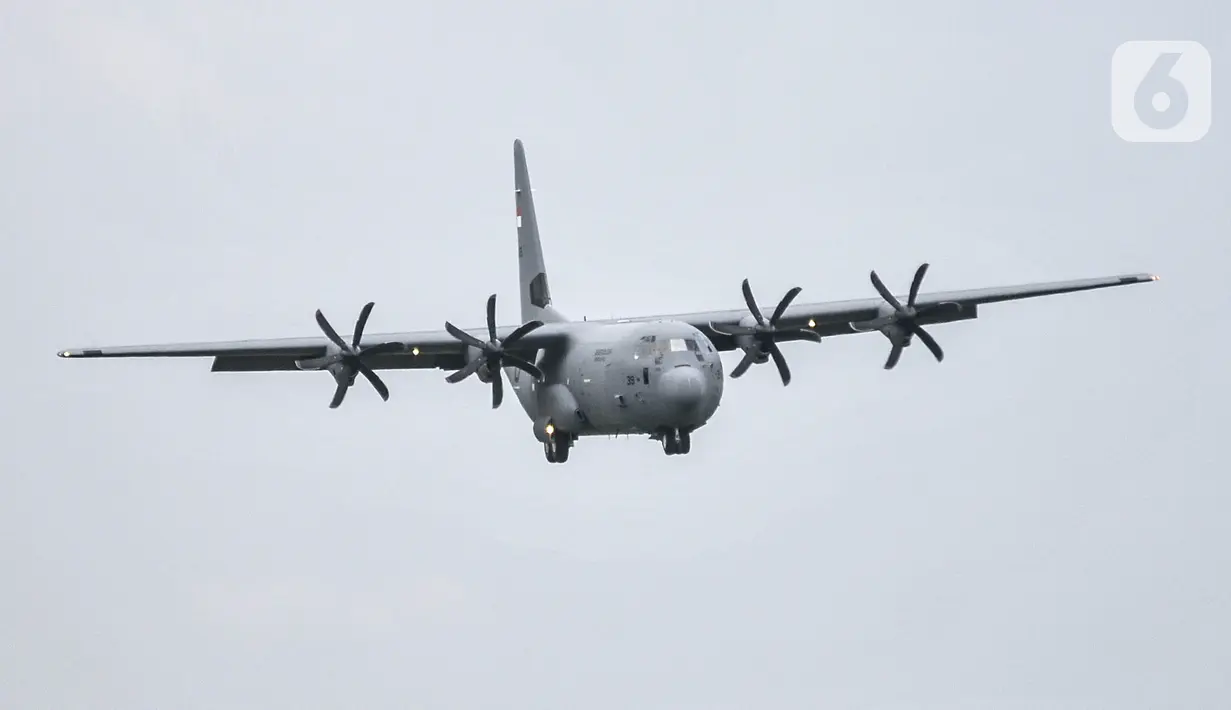 Pesawat Super Hercules C-130J Pertama Tiba di Indonesia - Foto Liputan6.com