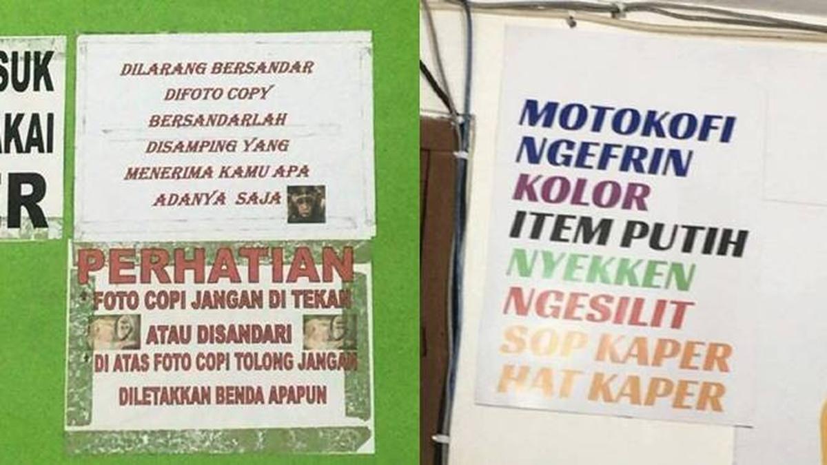 7 Tulisan Nyeleneh di Tempat Fotocopy Ini Super Kreatif, Bikin Senyum Tipis