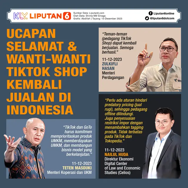 Infografis Wajah Baru TikTok Shop Kembali Jualan di Indonesia, Ada ...