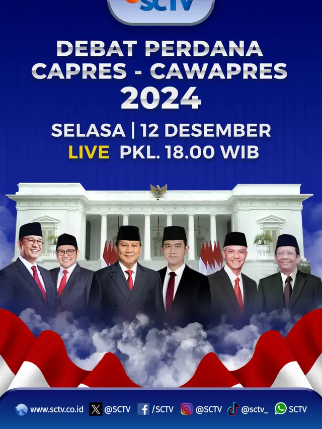 Catat, Jadwal Lengkap dan Tema Debat Capres-Cawapres Pemilu 2024 - Regional Liputan6.com