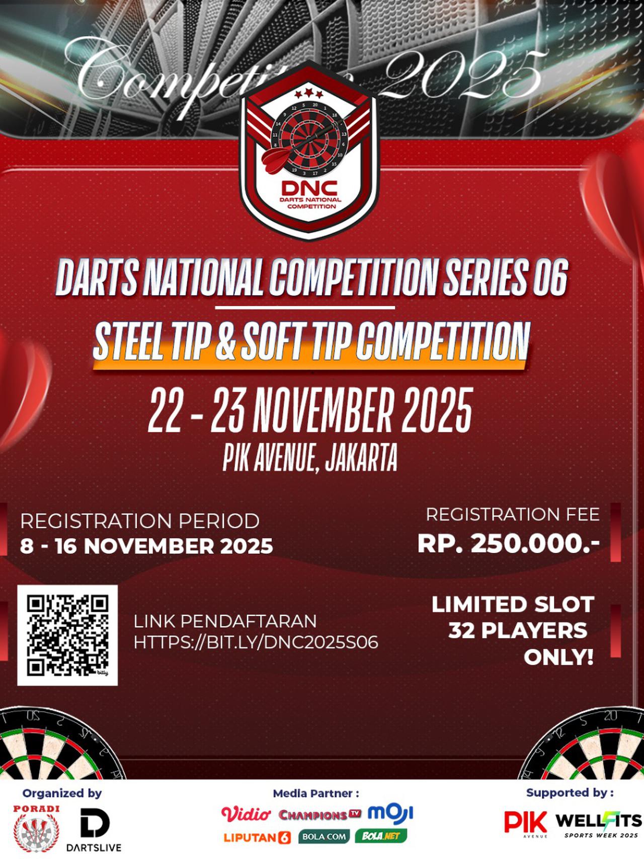 Sambut Darts National Competition Series 06, Poradi dan Dartslive Gelar ...
