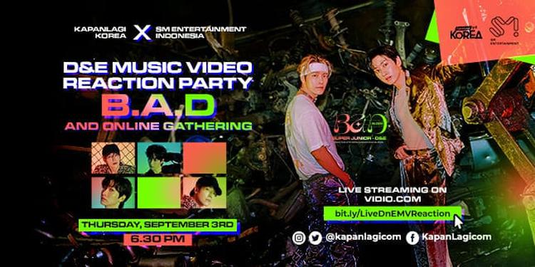 Jam 18.30 WIB nanti, Yuk Ikutan D&E MUSIC VIDEO REACTION PARTY ...