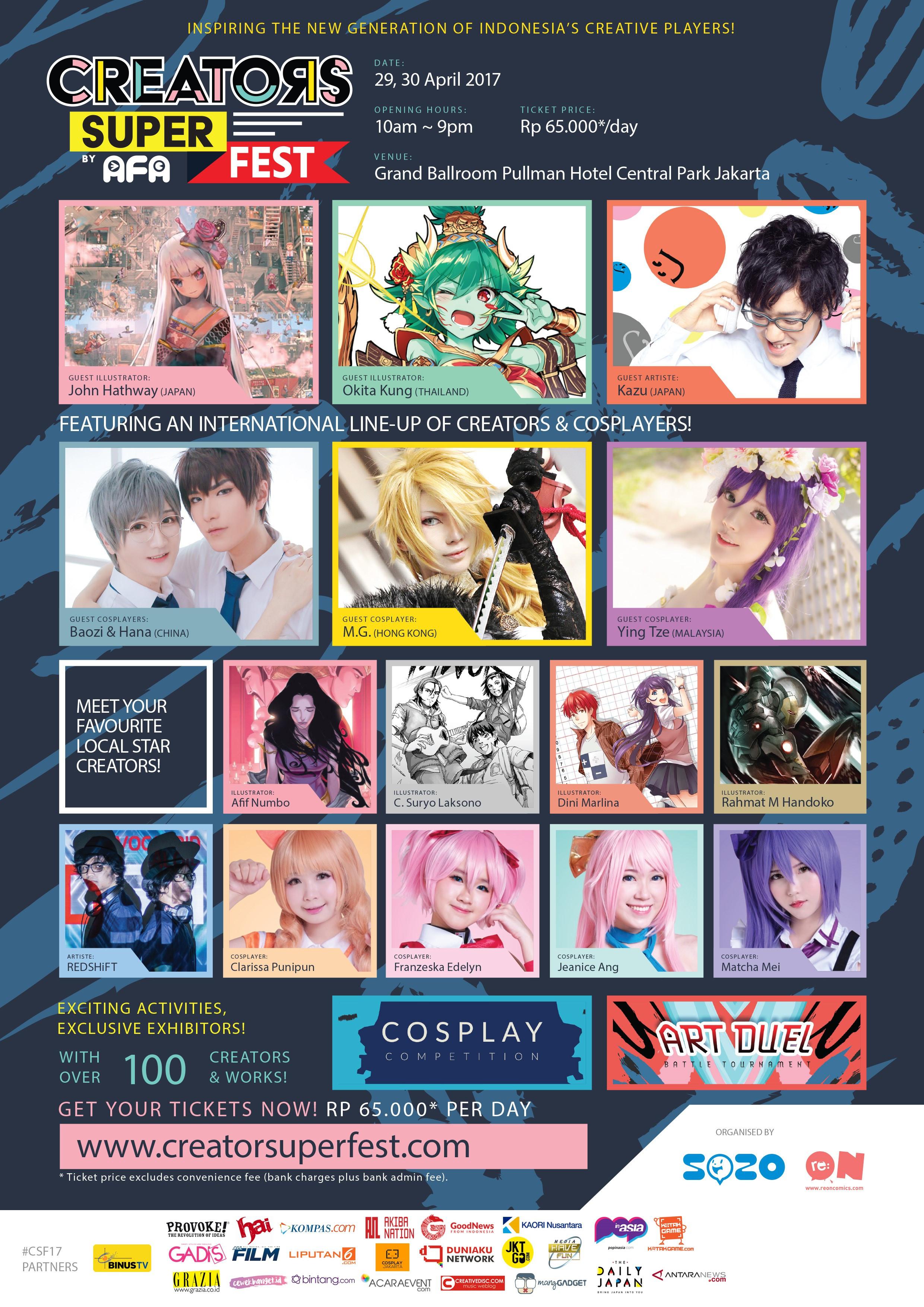 Musikus Jepang Bakal Ramaikan Creators Super Fest 2017 - ShowBiz ...