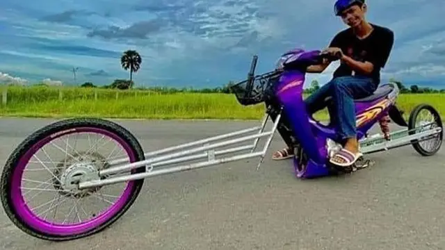 10 Potret Modifikasi Ekstrem Motor Balap, Ada yang Pakai Tenaga Orang ...