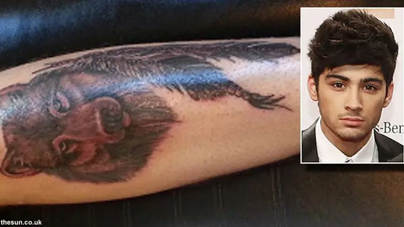Zayn Malik Wolf Tattoo