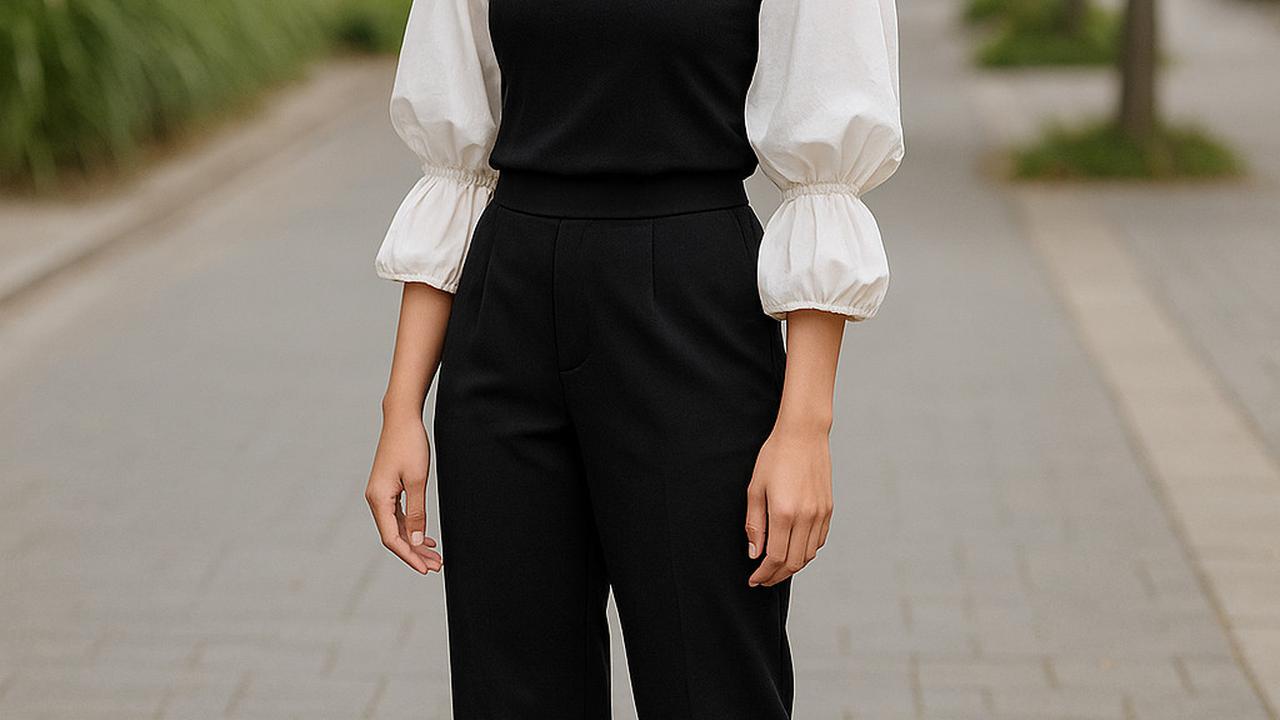 6 Inspirasi Outfit Hitam Putih 2025 untuk Hijabers, Tampil Elegan dan ...