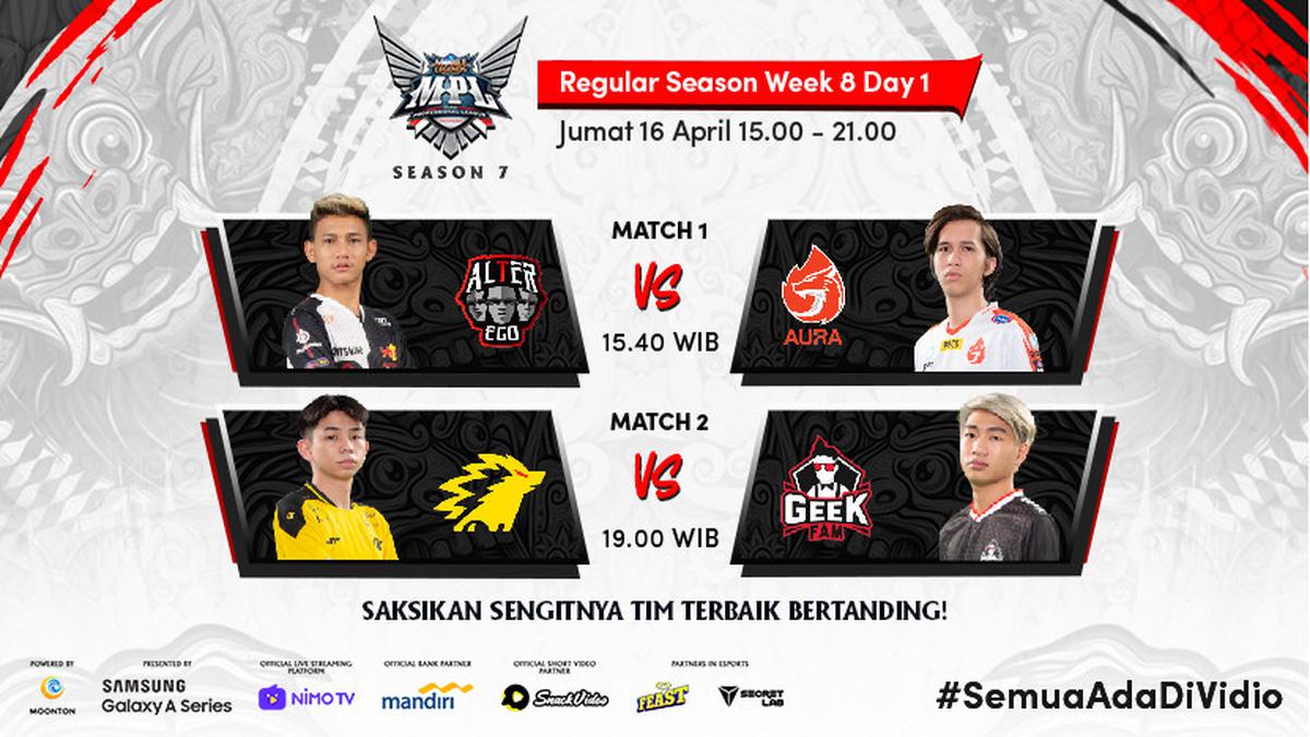 Jadwal dan Link Live Streaming MPL Season 7 Jumat 16 April 2021 Pekan Terakhir di Vidio - Bola ...