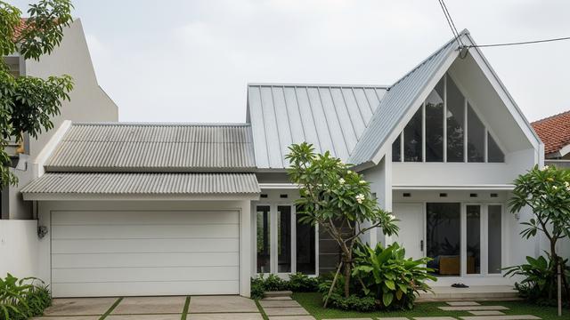 10 Gambar Rumah Minimalis Atap Asbes Kombinasi Seng yang Estetik dan ...