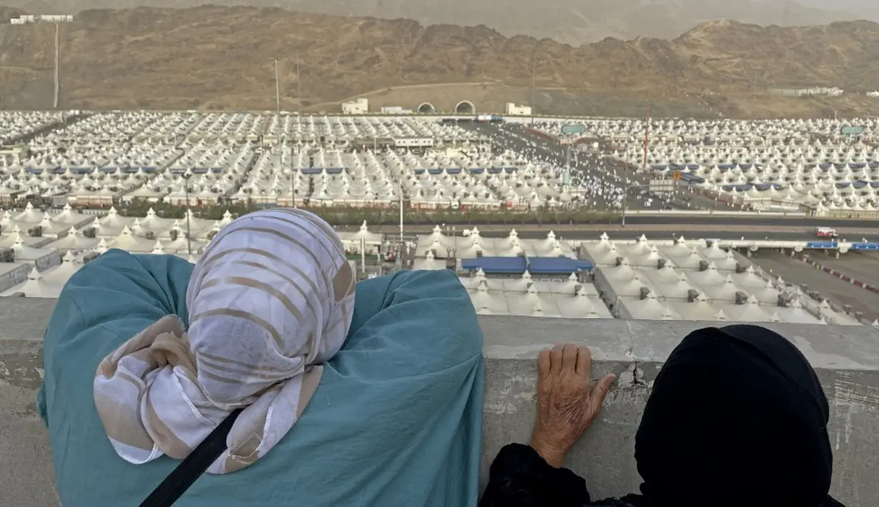 Deretan Tenda untuk Jemaah Haji Bermalam Putihkan Mina - Foto Liputan6.com