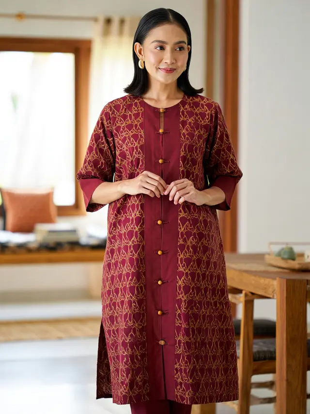 10 Model Dress Batik Orang Tua Wanita, Anggun dan Cocok untuk Segala Acara