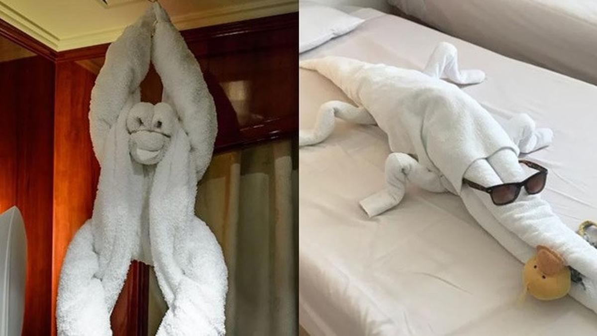 6 Potret Kreasi Handuk di Hotel Ini Unik Banget, Bentuknya Menggemaskan