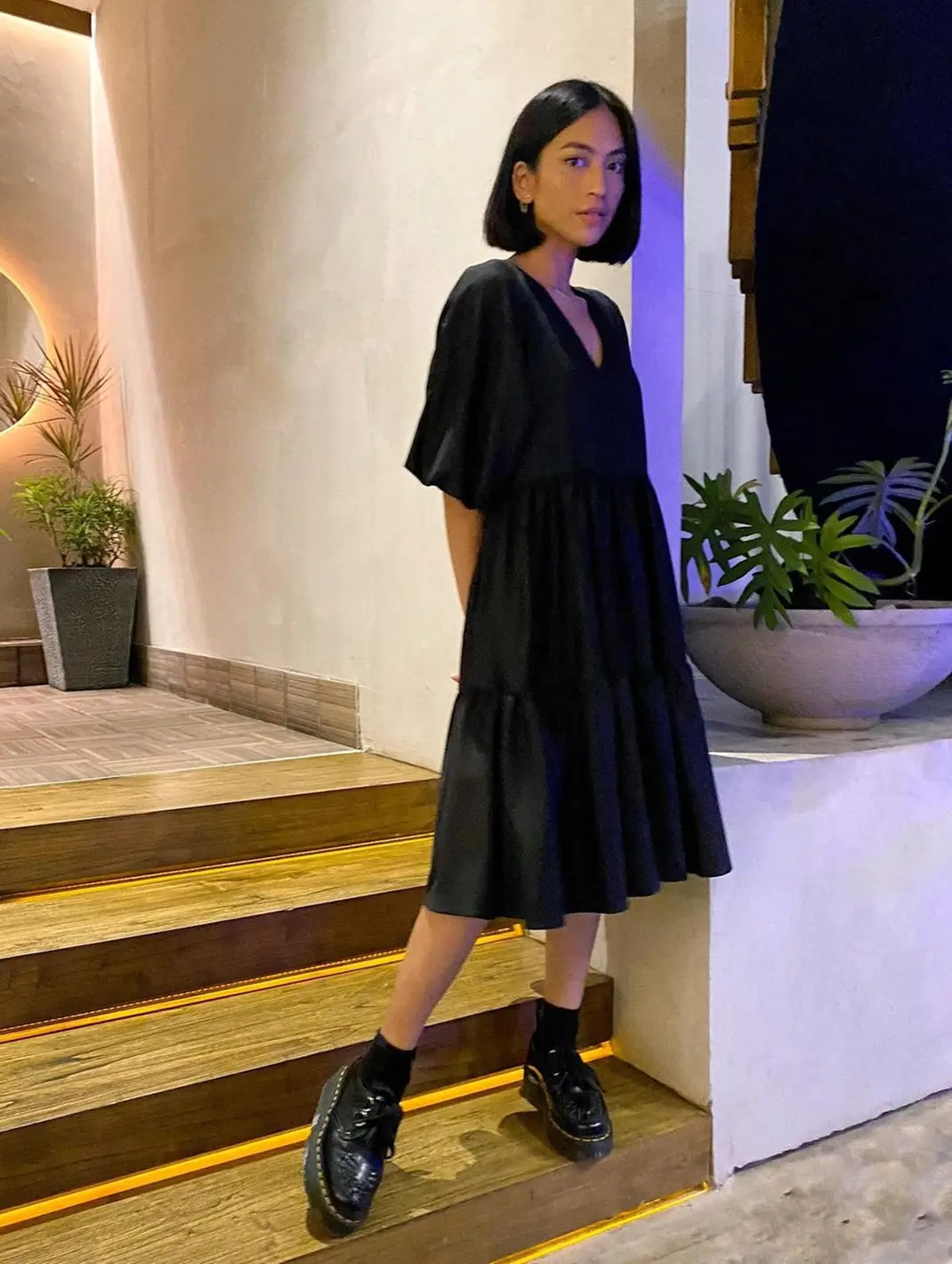 Bintangi Film Pamali, Ini Penampilan Taskya Namya Pakai Outfit Serba ...