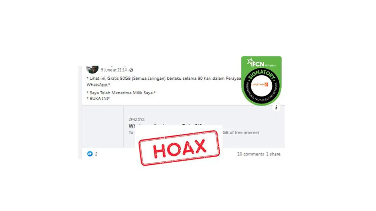 Kumpulan Hoaks Bantuan Kuota Internet, Awas Jangan Mudah Tergiur - Cek ...
