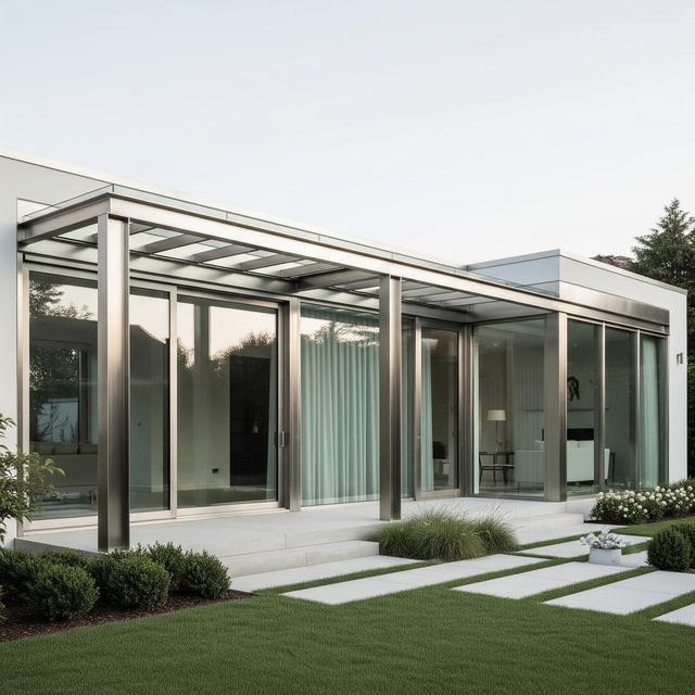 7 Gambar Rumah Minimalis Tampak Depan dengan Aksen Kaca Modern yang ...